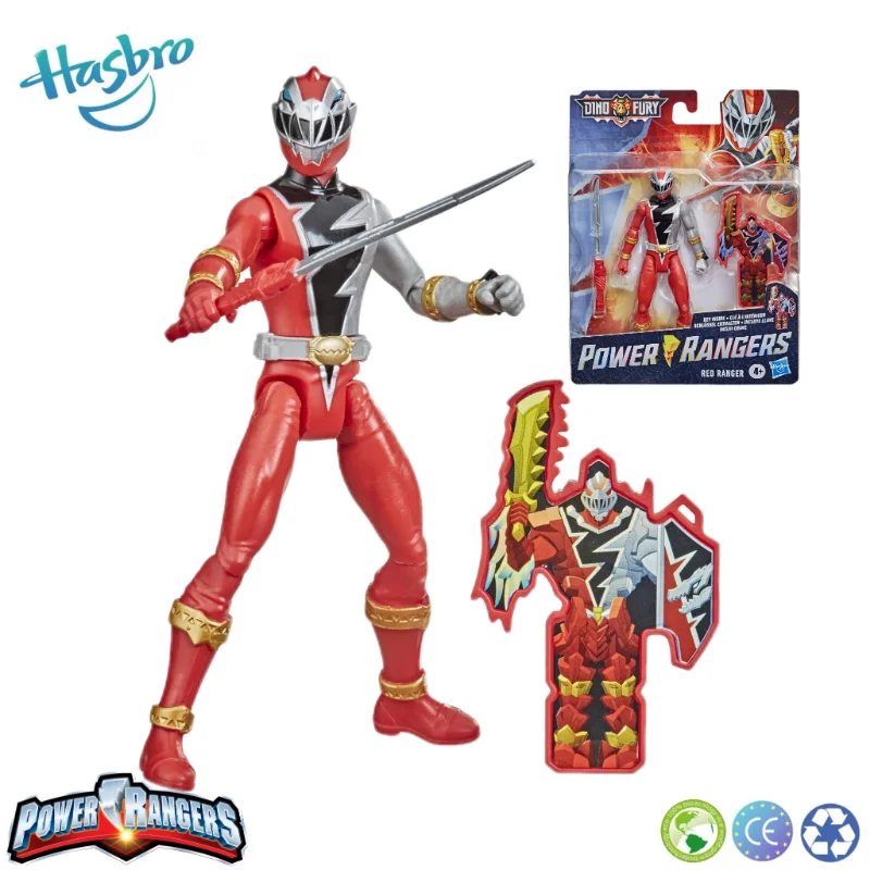 Hasbro Power Rangers Dino Fury Red Ranger 6 Inch Action Figure Toy ...
