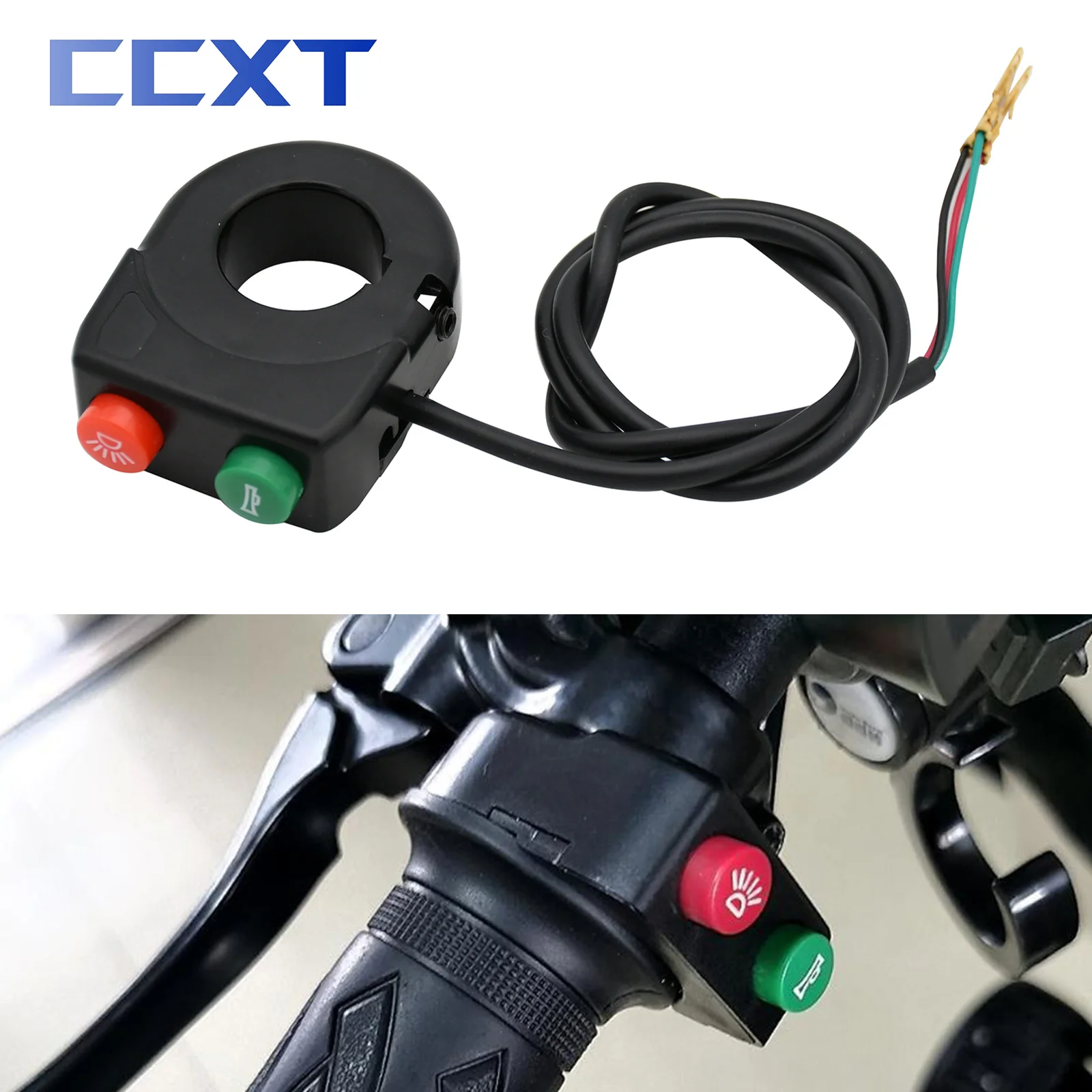 22mm Handlebar Universal Horn Button Switch And Headlight Combination Switch For Motorcycle ...