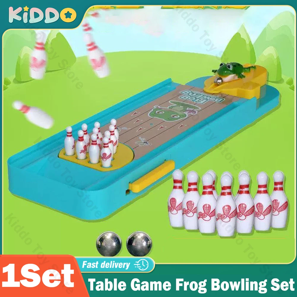 Cartoon-Mini-Bowling-Set-Toys-Table-Game-Frog-Bowling-Children-s-Toy ...