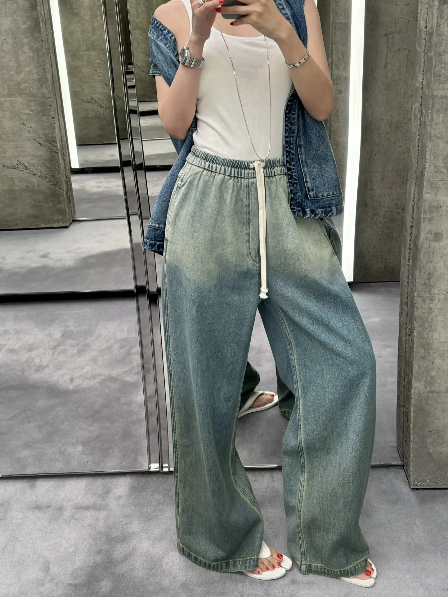 women-s-casual-jeans-spring-summer-chic-luxury-wide-leg-pants-denim ...