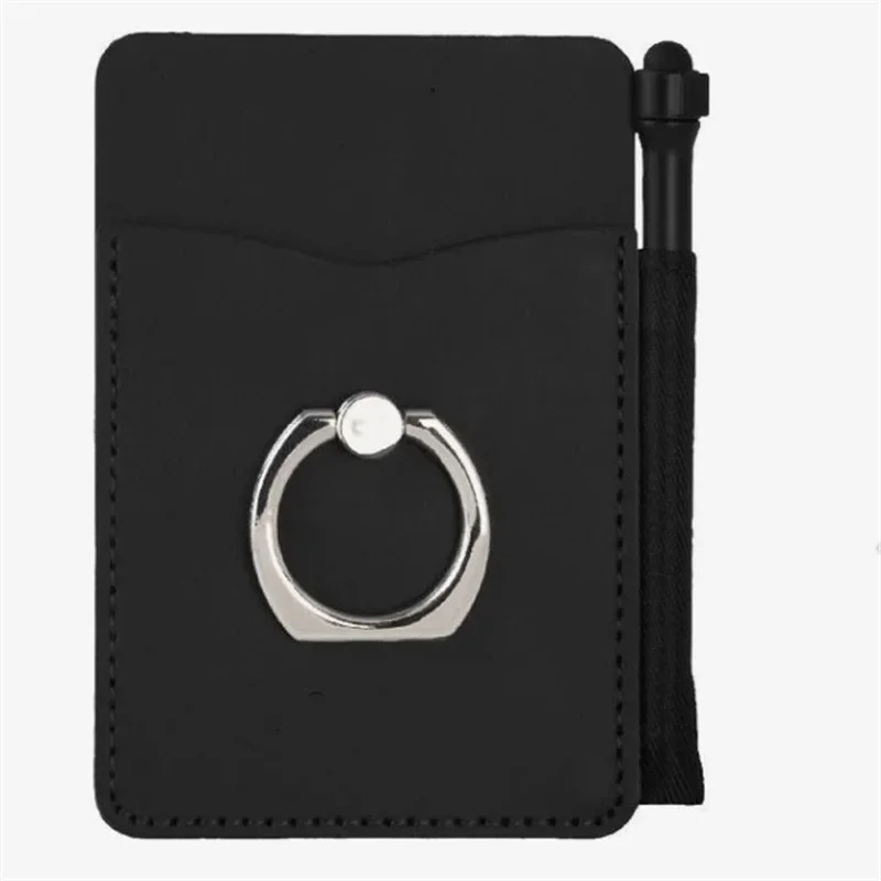 Portable-Leather-Phone-Case-Pen-Slot-Card-Holder-Smartphone-Back-Clip ...