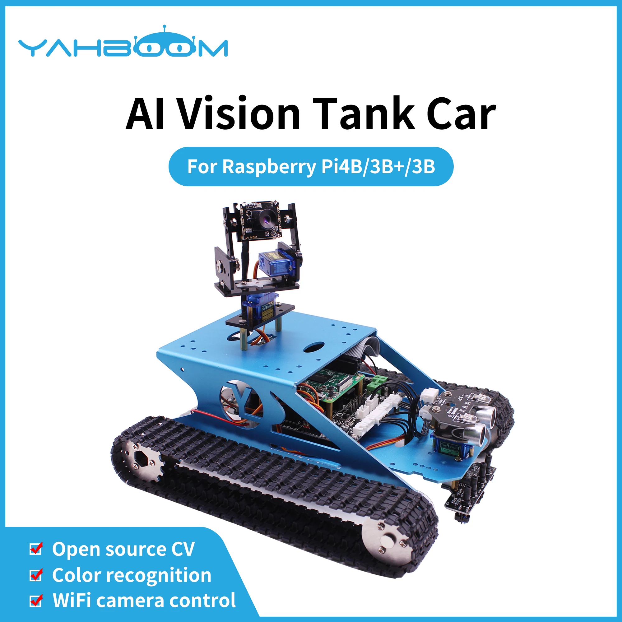 Yahboom-AI-Vision-G1Tank-Raspberry-Pi-Car-Kit-Open-Source-Robot-with ...