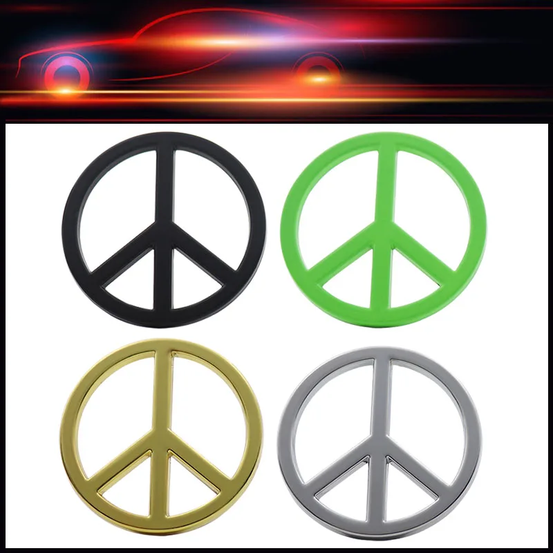 Accessories-3D-Metal-Peace-Sign-Anti-war-Car-Styling-for-Trunk-Door ...