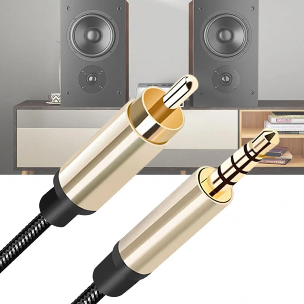 Digital-Coaxial-Audio-Cable-Gold-plated-Stereo-SPDIF-3-5MM-Jack-RCA-To ...