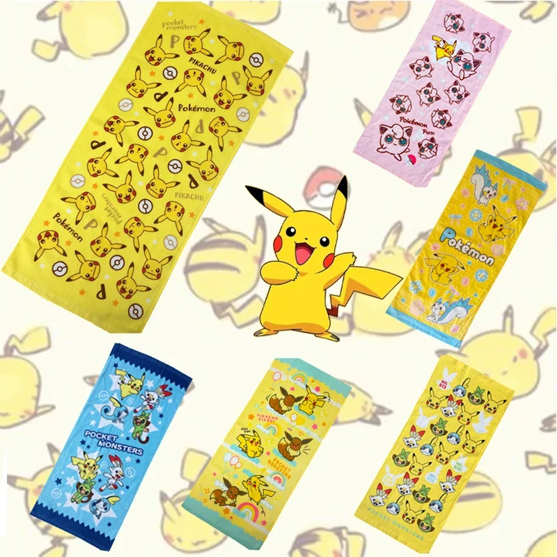 34X76CM-Pokemon-Pikachu-Pure-Cotton-Cartoon-Anime-Child-Towel-Hand ...