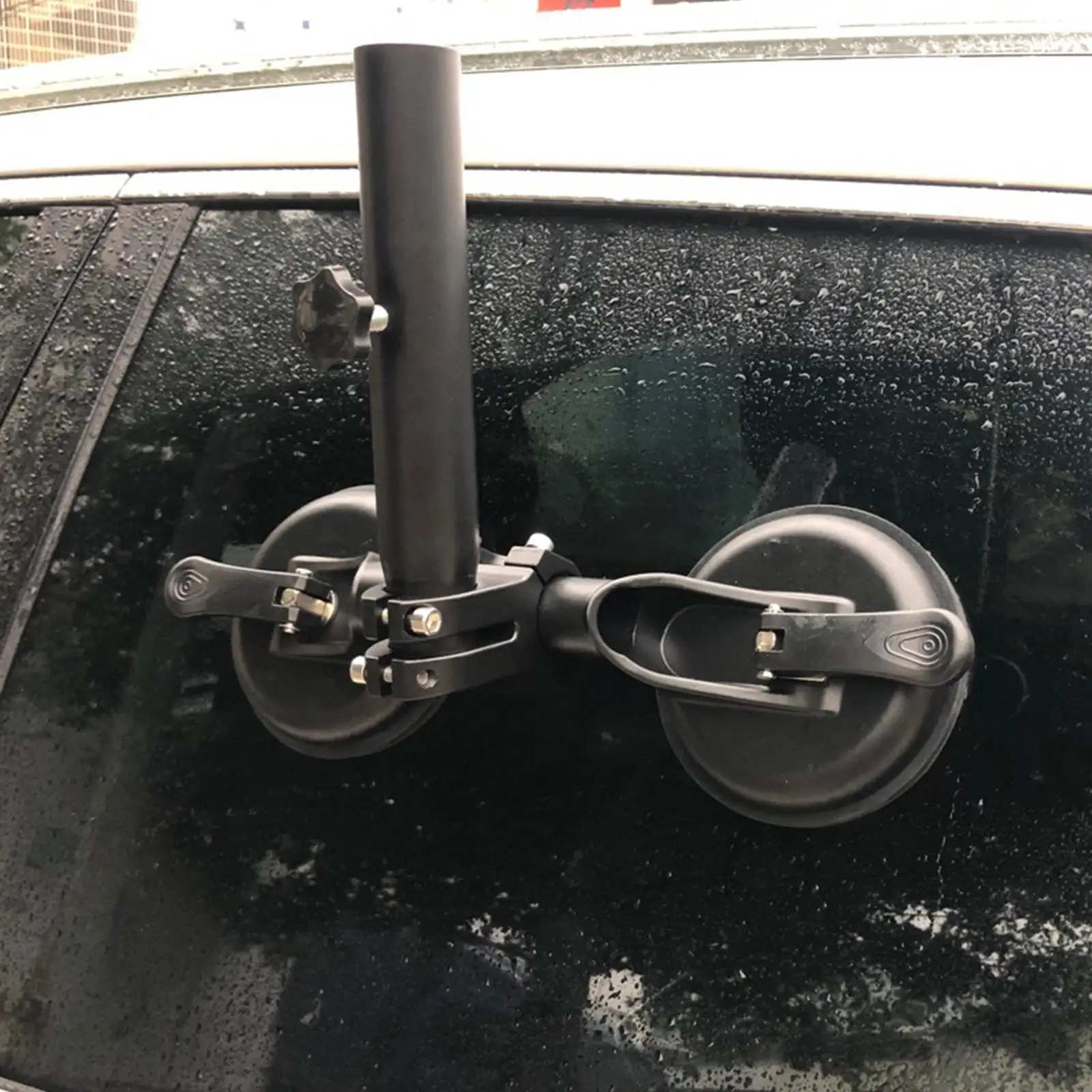 Double-Suction-Cup-Flag-Pole-Bracket-Iron-Suckers-Wear-Resistant ...