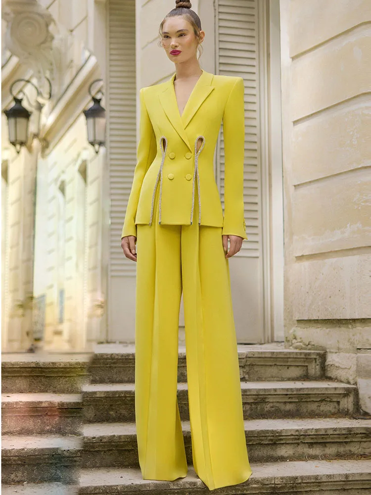 HIGH-STREET-Newest-2024-Designer-Runway-Suit-Set-Women-s-Diamonds ...