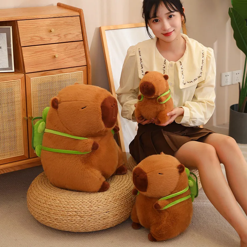 Kawaii-Strawberry-Capybara-Plush-Toys-Doll-lindo-Capybara-con-Tortuga ...