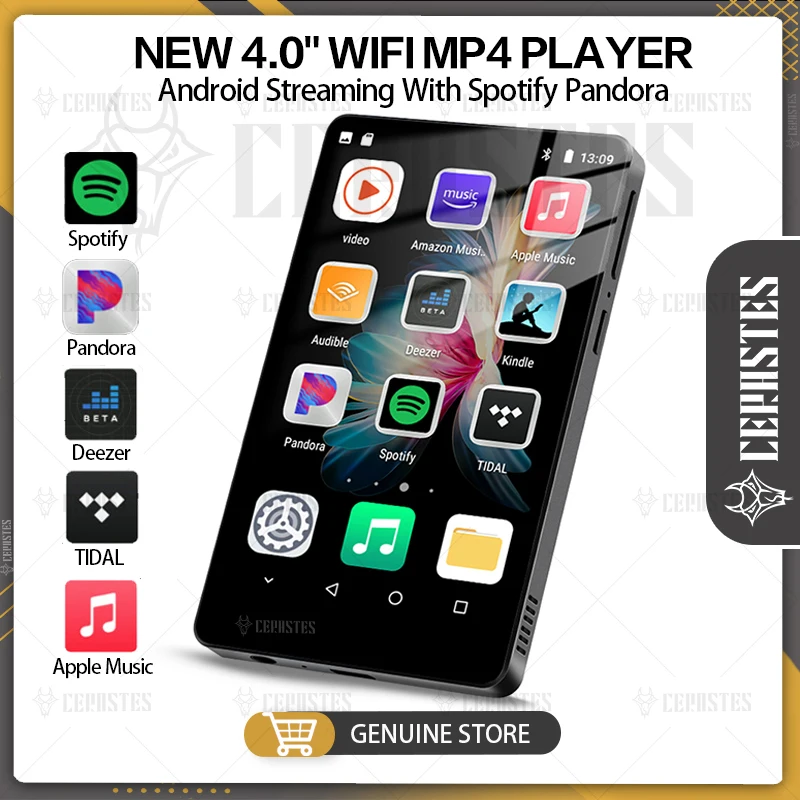 WiFi-MP3-Player-Bluetooth-5-0-MP4-MP5-Player-4-0-Full-Touch-screen ...