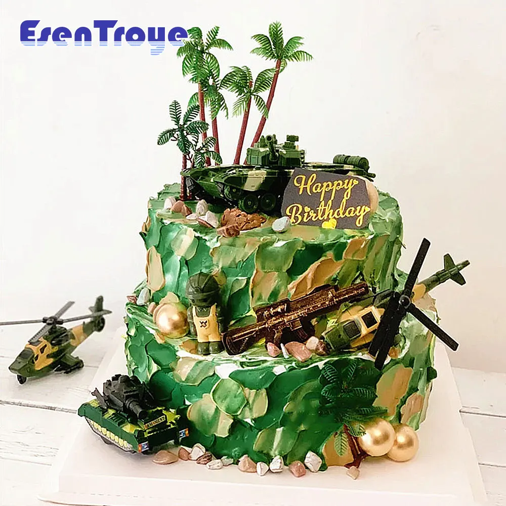 Camo Girl Boy Cake