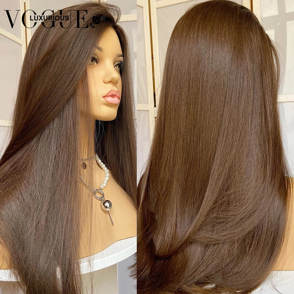 30-Inch-Brown-Colored-Bone-Straight-Human-Hair-Wigs-13x4-13x6-HD-Lace ...