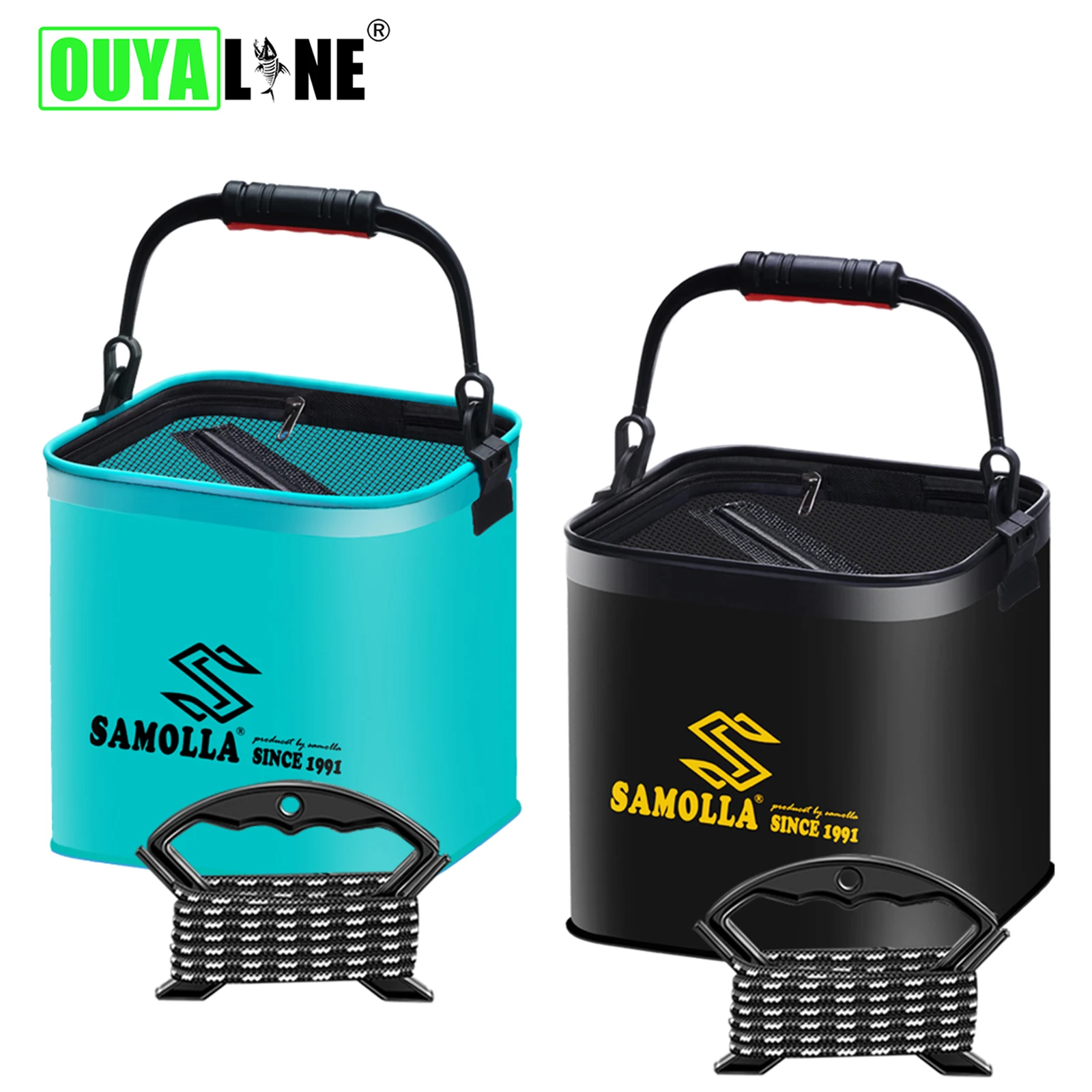 Portable-Foldable-Fishing-Bucket-Live-Bait-Outdoor-Camping-EVA-Fishing ...