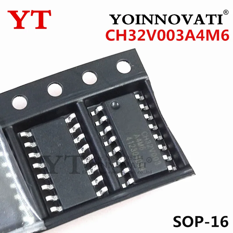 20 peças-100 peças novo ch32v003a4m6 ch32v003 a4m6 ch32v sop-16 ...