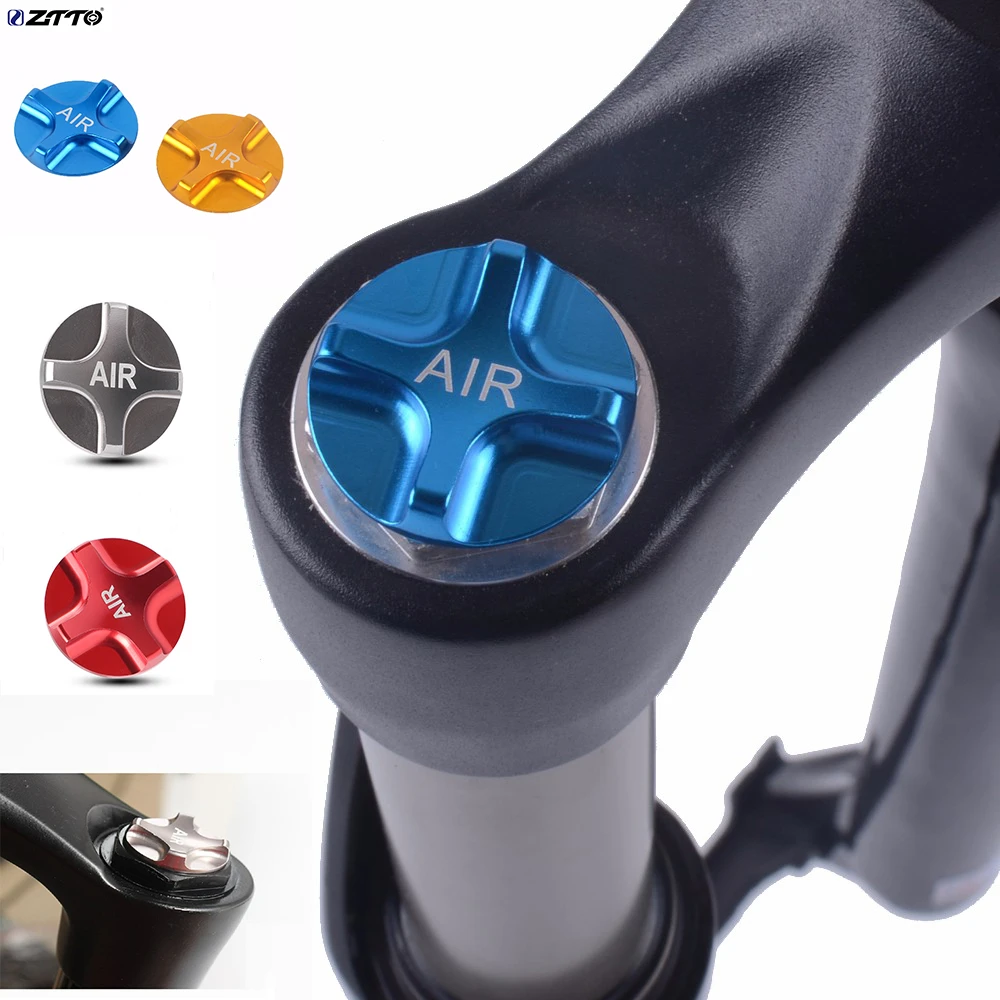 ZTTO Bicycle Front Fork Cap Covers CNC Mountain Bike Air Gas Fork Cover ...