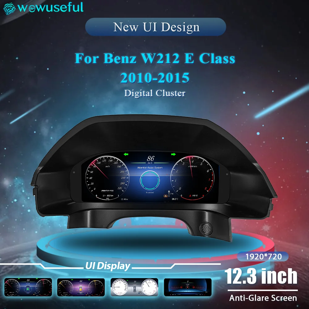 LCD Digital Dashboard Cluster For Mercedes Benz E class W212 2010 -2015 ...