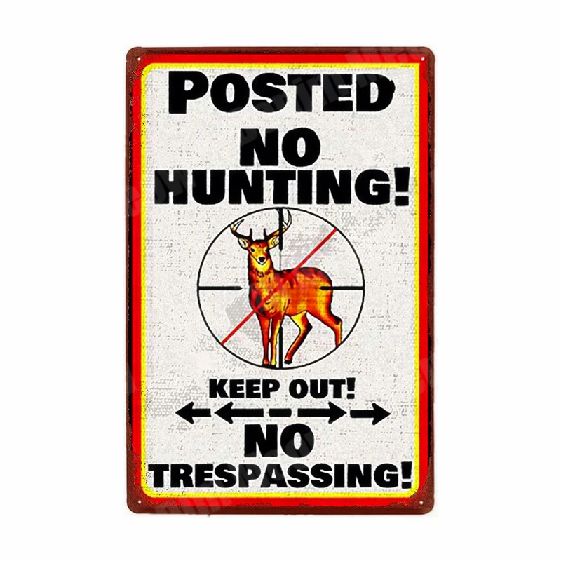 No Deer Hunting Signs