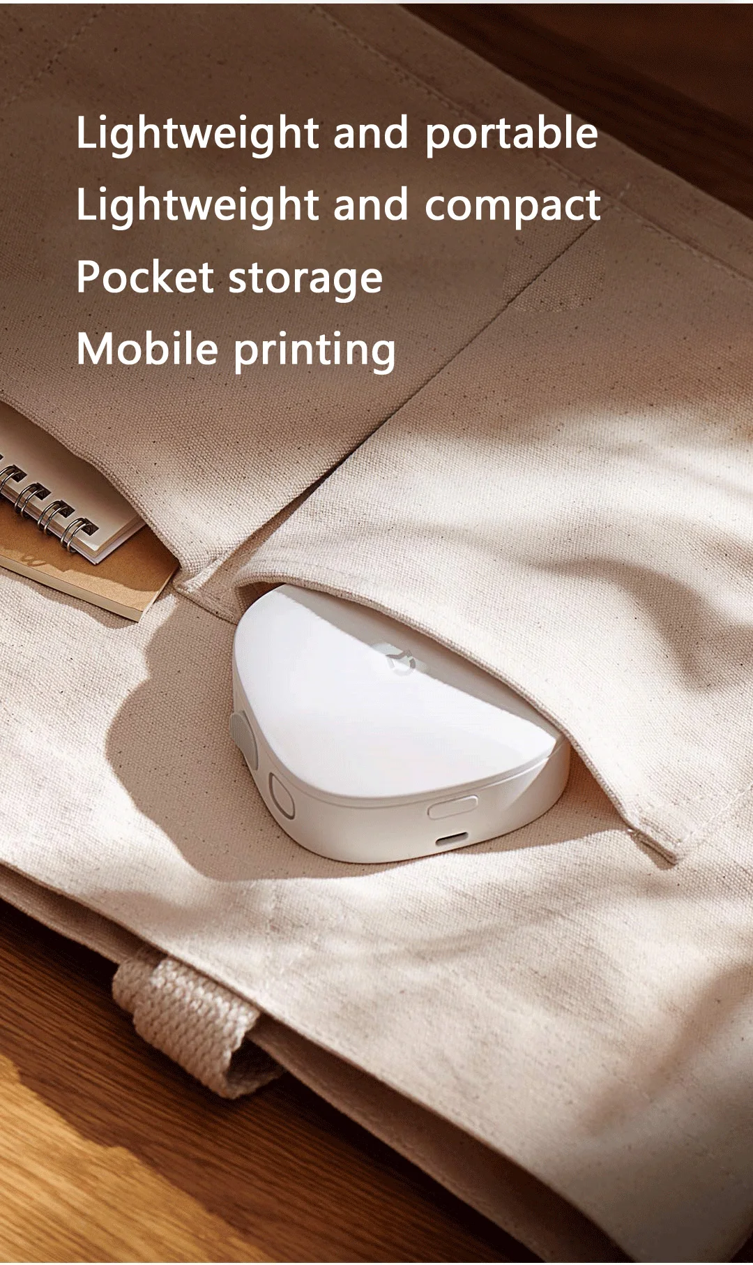 Xiaomi Mijia Portable Smart Label Printer Set Paper Sticker Pocket ...