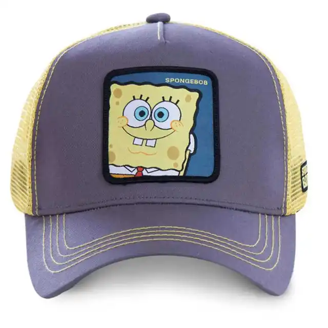 SpongeBob Baseball Cap Women Net Cap Summer Breathable Men Truck Cap ...