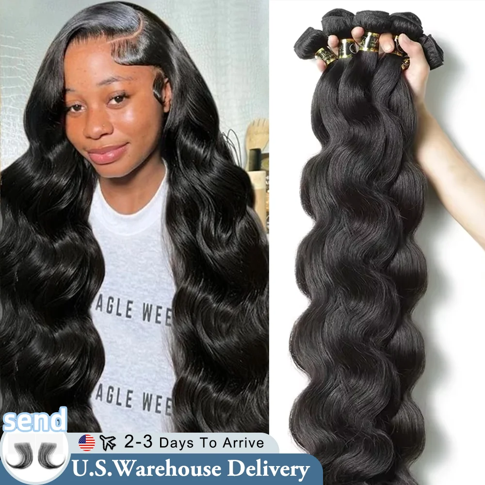 40 Inch Body Wave Bundles 100% Unprocessed Virgin Raw Human Hair ...