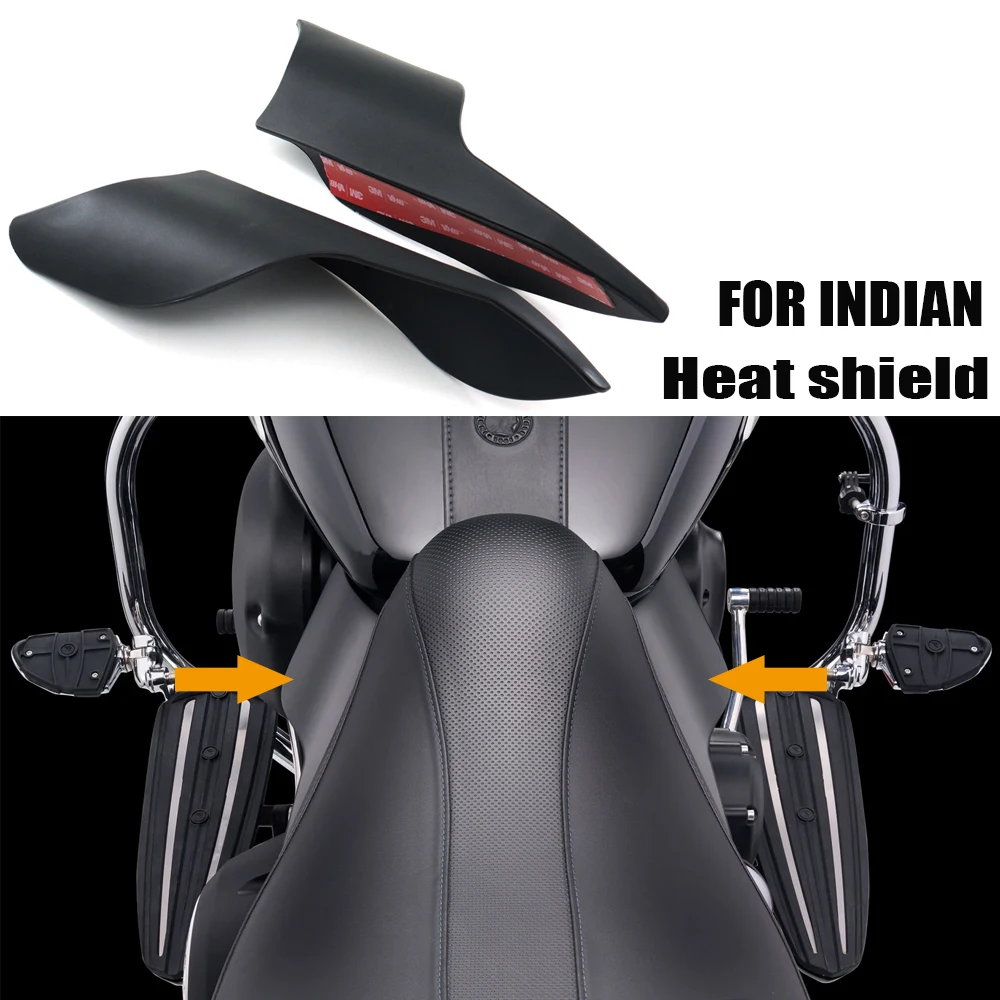 Motorcycle-Black-Mid-Frame-Heat-Shield-Air-Deflector-Trim-FOR-INDIAN ...
