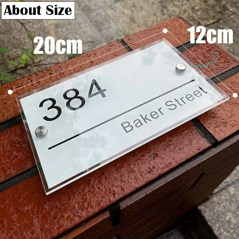 Plaque numéro maison plexiglas personnalisée - Plaque-Numéro-Maison.fr