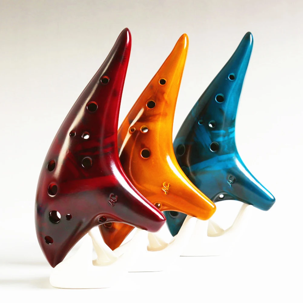 Professional-Ocarina-12-Tones-Alto-C-Ceramic-Ocarina-Musical-Instrument ...