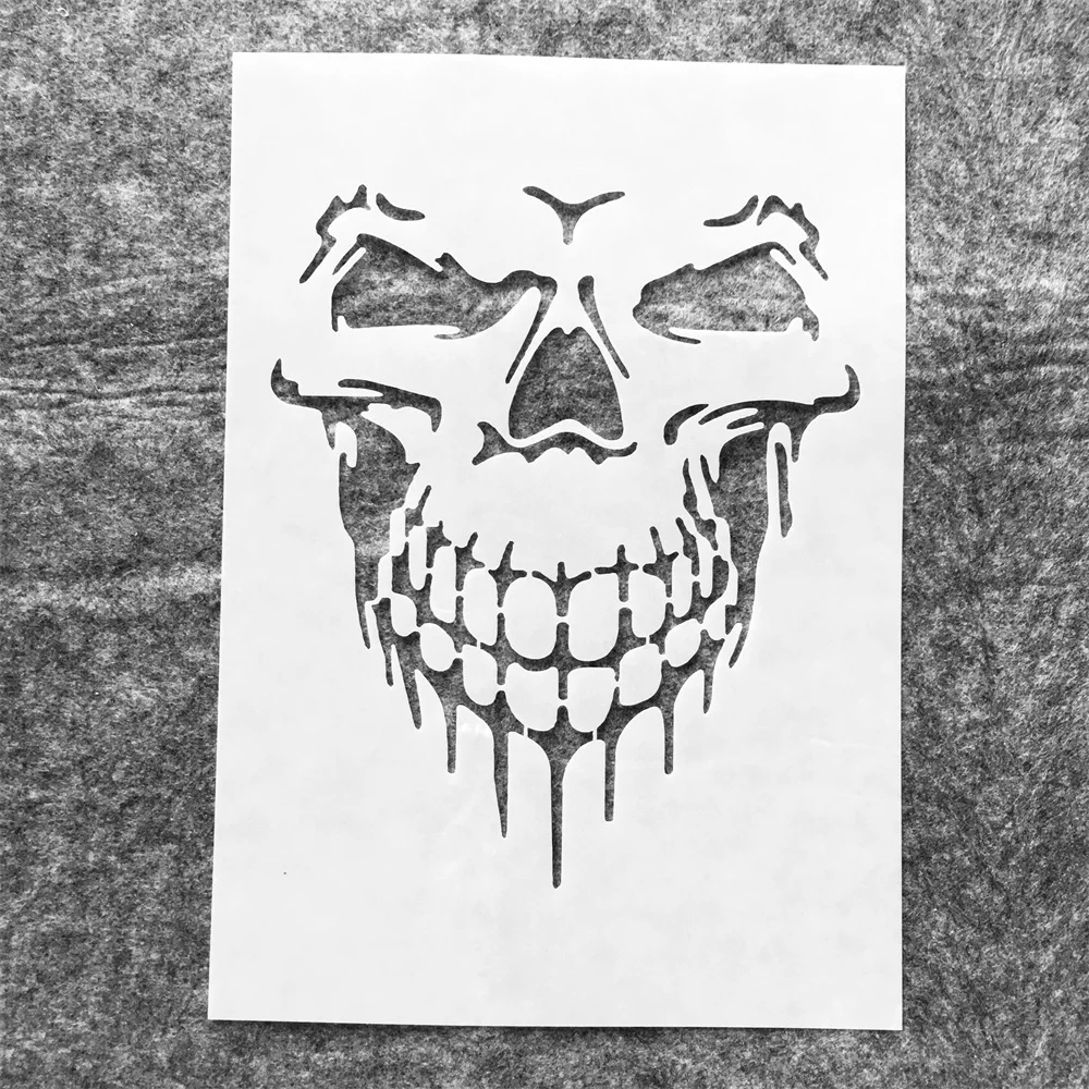 Demon Skull Stencil