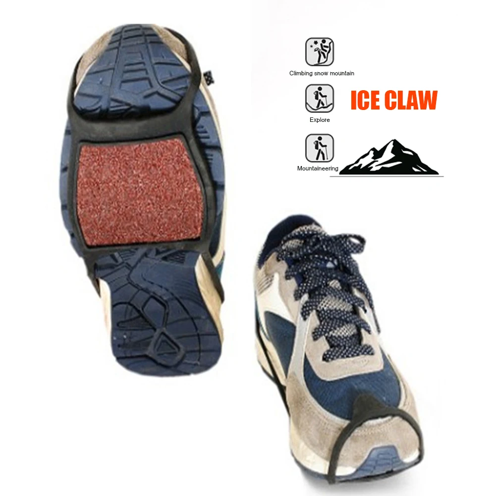 1-Pair-New-Silcone-Anti-Slip-Shoe-Boot-Grips-Ice-Cleats-Spikes-Snow ...