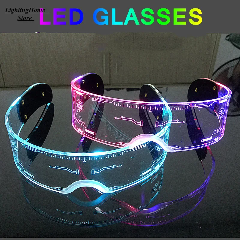 Led Glowing Glasses 7 Color Changing For Nightclub Party Ktv Christmas ...