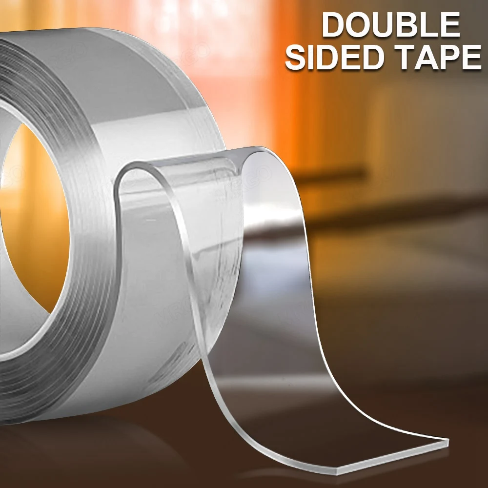 Reusable-Wall-Sticker-Double-Side-Tape-Waterproof-Nano-Self-Adhesive ...