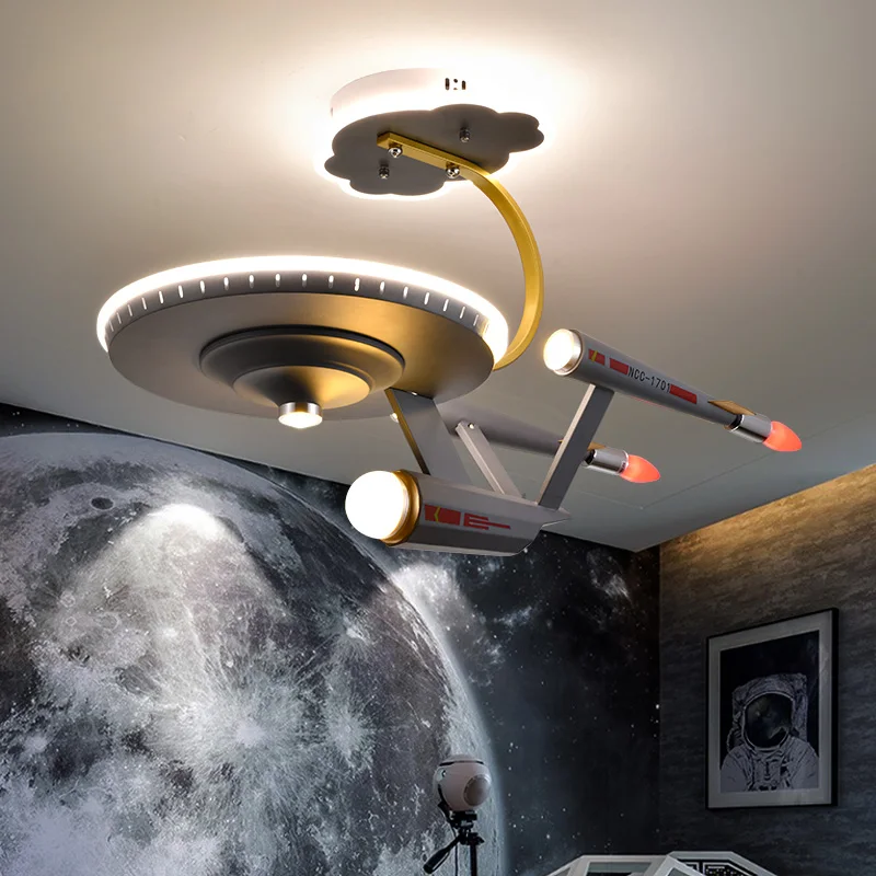 Kids Room Lights Boys Bedroom Lights Ceiling Lights Creative Star Trek ...