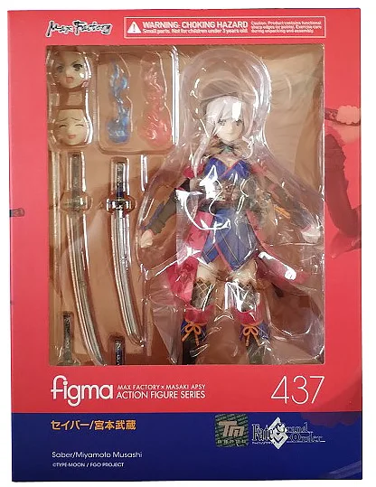 Figura de acción de Max Factory Figma 437 FGO Fate/Grand Order Saber Miyamoto Musashi, modelo de ...