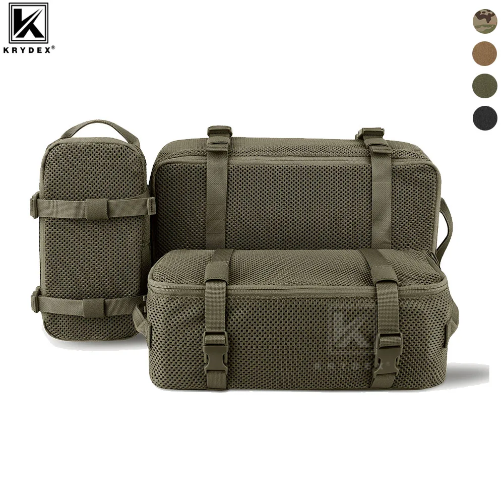 KRYDEX-Tactical-Mesh-Modular-Pouch-Set-3PCS-Outdoor-Backpack-Organizer ...