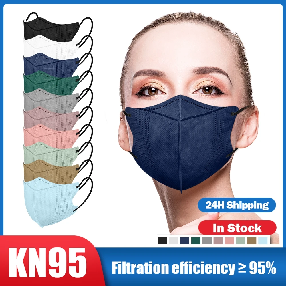 Mascarilla 3D KN95 de 4 capas, máscara de protección de seguridad, FFP ...