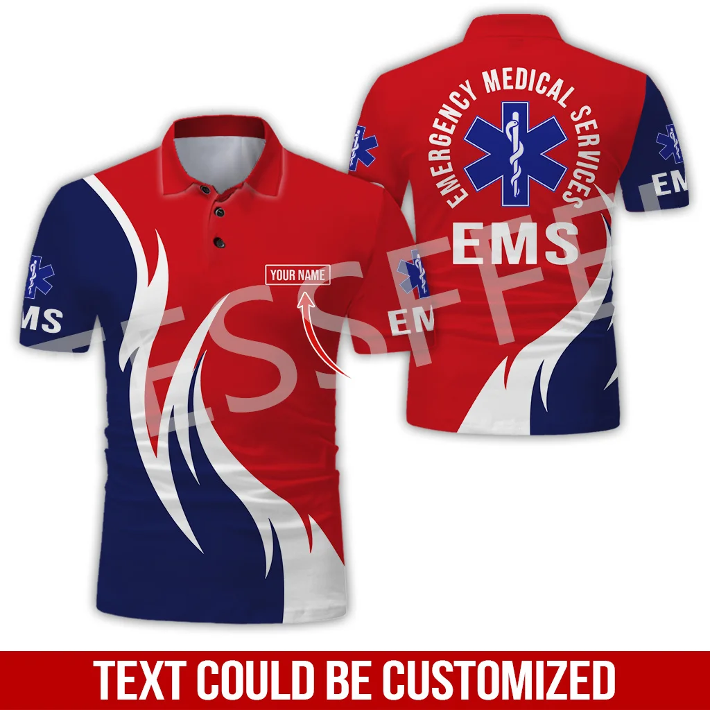Custom-Name-Cosplay-EMS-EMT-Medical-Paramedic-Worker-Tattoo-Retro-3DPrint-Harajuku-Summer-Casual ...