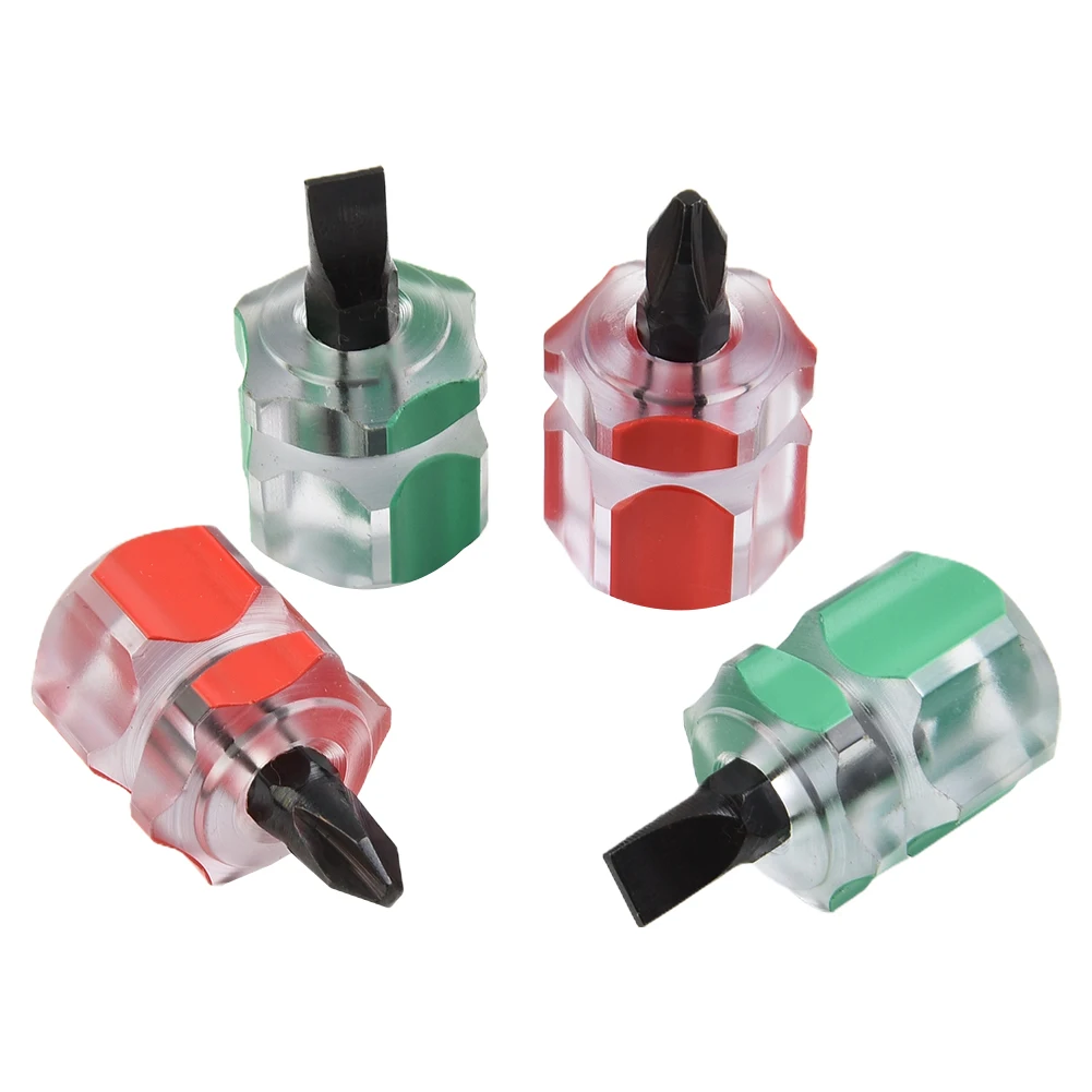 4Pcs-Mini-Short-Stubby-Screwdriver-Set-Flat-Slotted-Standard-Tip ...