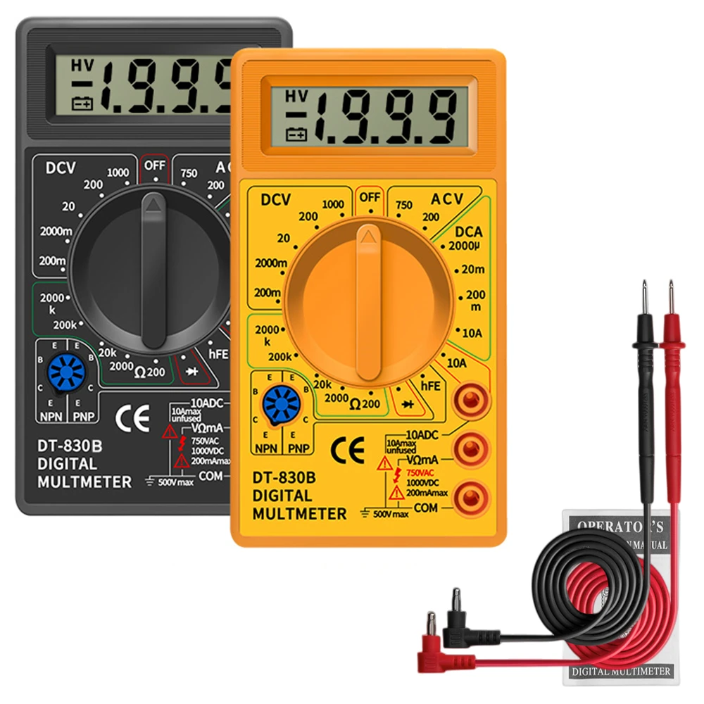 DT830B-AC-DC-LCD-Digital-Multimeter-750-1000V-Voltmeter-Ammeter-Ohm ...