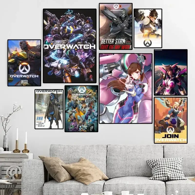 Overwatch-HD-Canvas-Poster-Customizable-Game-Art-Print-for-Wall-Decor ...