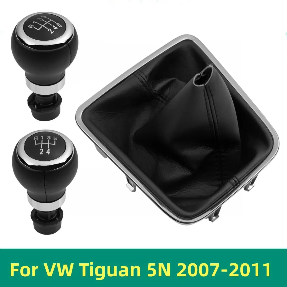 5/6 Speed Car Gear Shift Knob Gaiter Boot Cover Collar For VW ...
