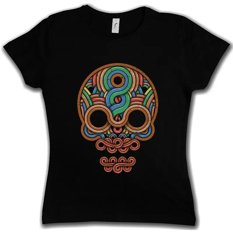 INCA SKULL MUJER CAMISETA Inka Mayans Aztecs Indios americanos Azúcar ...