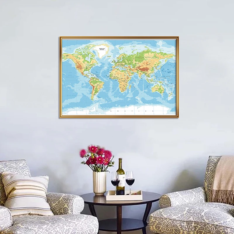 Wall Size World Map Poster