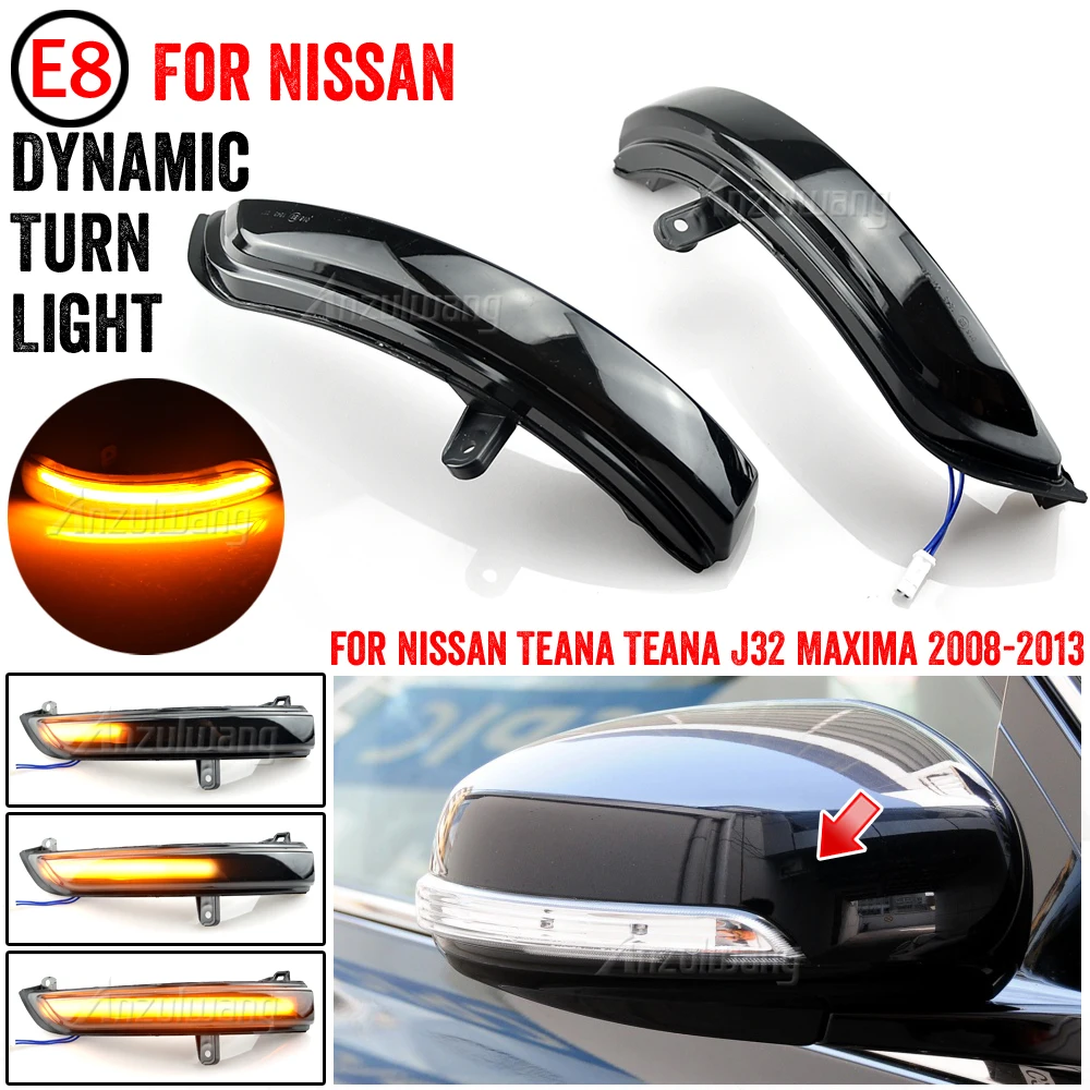 For-Nissan-Teana-J32-2008-2013-Maxima-LED-Dynamic-Turn-Signal-Light ...