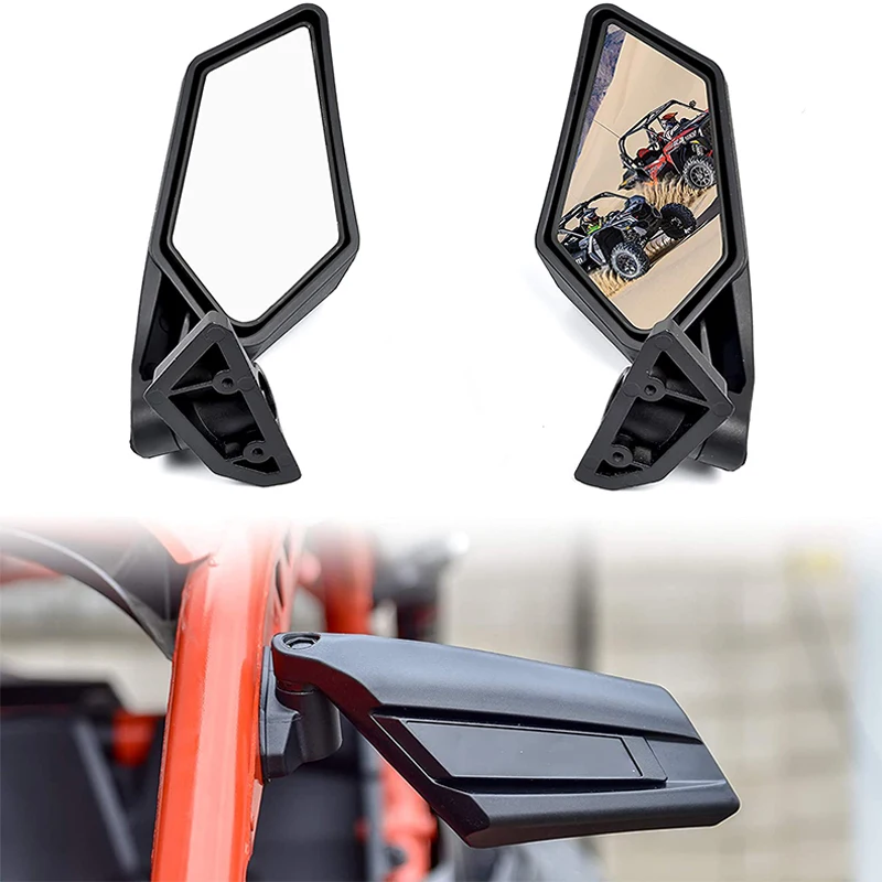 UTV-Adjustable-Folding-Side-Mirrors-Rear-View-Racing-Mirrors-for-Can-Am ...