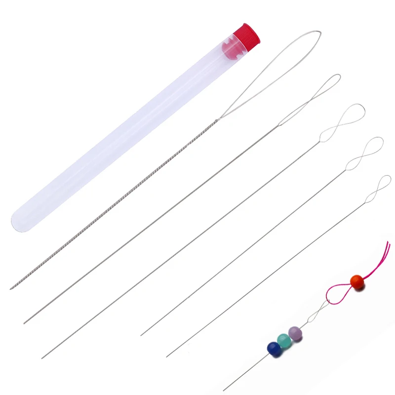 Fenrry-Twist-Beading-Agulhas-Big-Eye-Needle-para-Beads-Threading-String ...