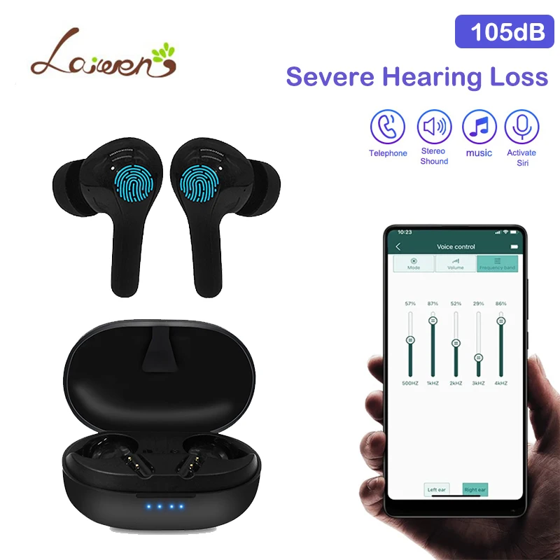 Bluetooth Gehoorapparaten Oplaadbare Draadloze Mini Inner Ear Hearing ...