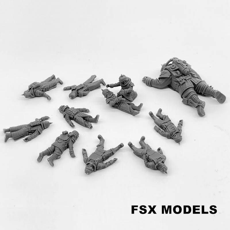 Valour Korps Aftermath Casualties Resin Model Kit 28mm Scale Miniature ...