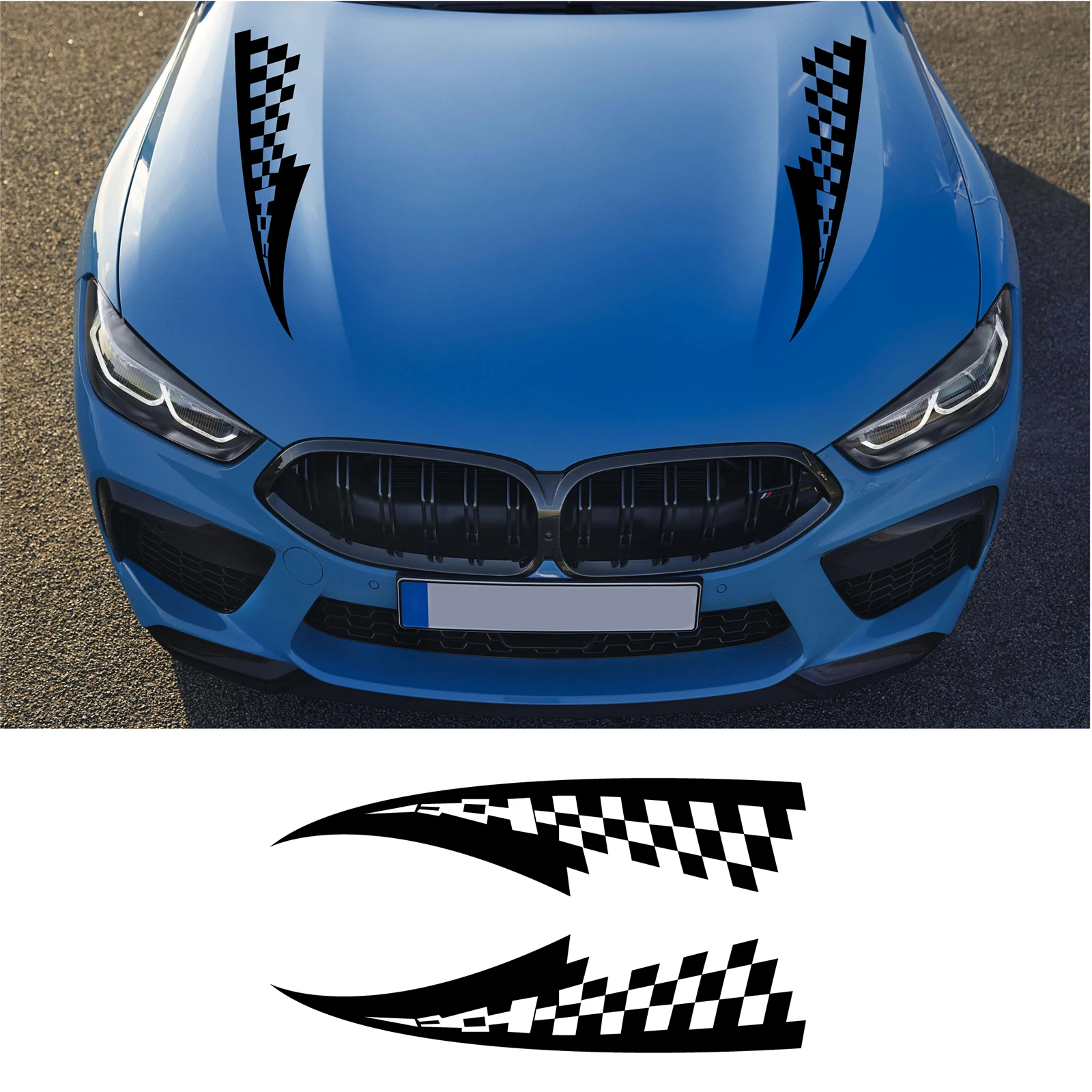 Hot-Selling-Modified-Car-Styling-Sticker-Square-Lattice-Personality ...