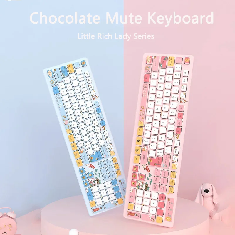 Cute-Kawaii-Girl-Gaming-Wireless-Keyboard-Gamer-Pink-Keypad-Compact ...