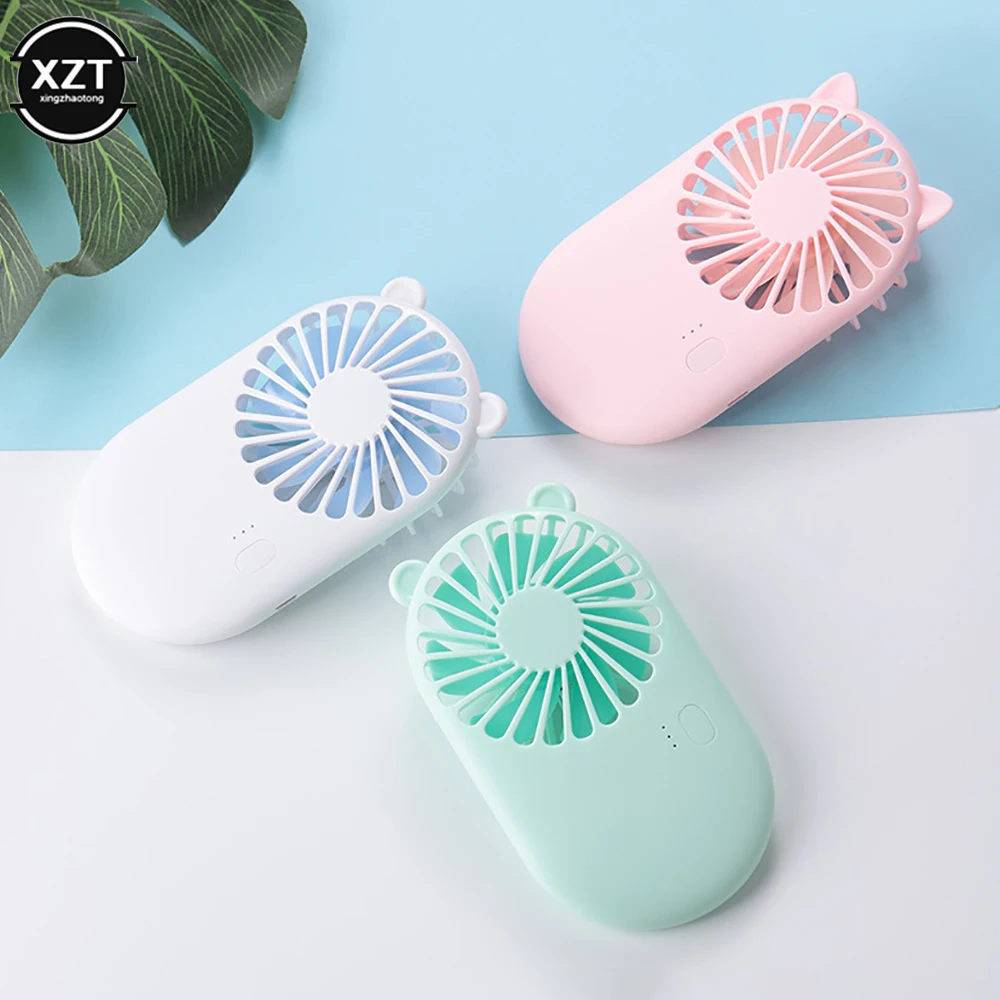 USB-Handheld-Fan-Portable-Pocket-Fan-Desk-Outdoor-Travel-Silent-Fan-Air ...