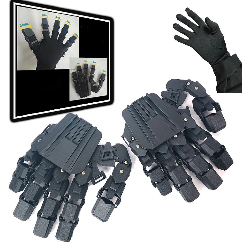 Tactical Mechanical Gloves Airsoft Cyberpunk Mechanical Armor Wearable ...